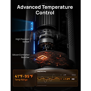 Dreo Space Heater Large Room, 30" Electric Heaters with Remote, 120° Oscillation, Adjustable Thermostat, 5 Heat & 3 Fan levels, 8 Safety Protections, 25dB Quiet, 1-12H Timer, Heater for Office, Black