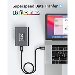 DockCase USB C to USB C Cable(2-Pack), USB C 3.2 GEN2 10Gbps Data Transfer Cable, 100WPD Fast Charging, 4K Video Monitor for MacBook Pro, iPad Pro, iPhone15/15Pro/15Plus, T5 LaCie SSD[3.28ft]