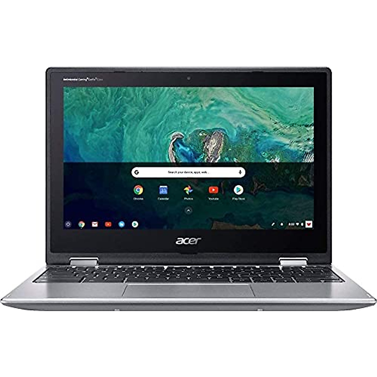 Acer 2021 Chromebook Spin 2-in-1 Convertible Laptop Student Business use, 11.6" HD Touchscreen, Intel Celeron N3350, 4GB RAM, 32GB eMMC, Zoom Meeting, Chrome OS w/GM 128GB SD Card