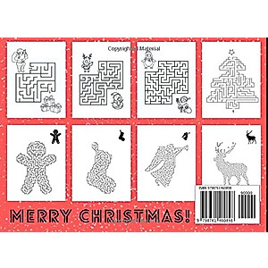 Stocking Stuffers: Mazes Book for Kids: Ages 6-8 8-12 Christmas Themes (Stocking Stuffers for Kids)