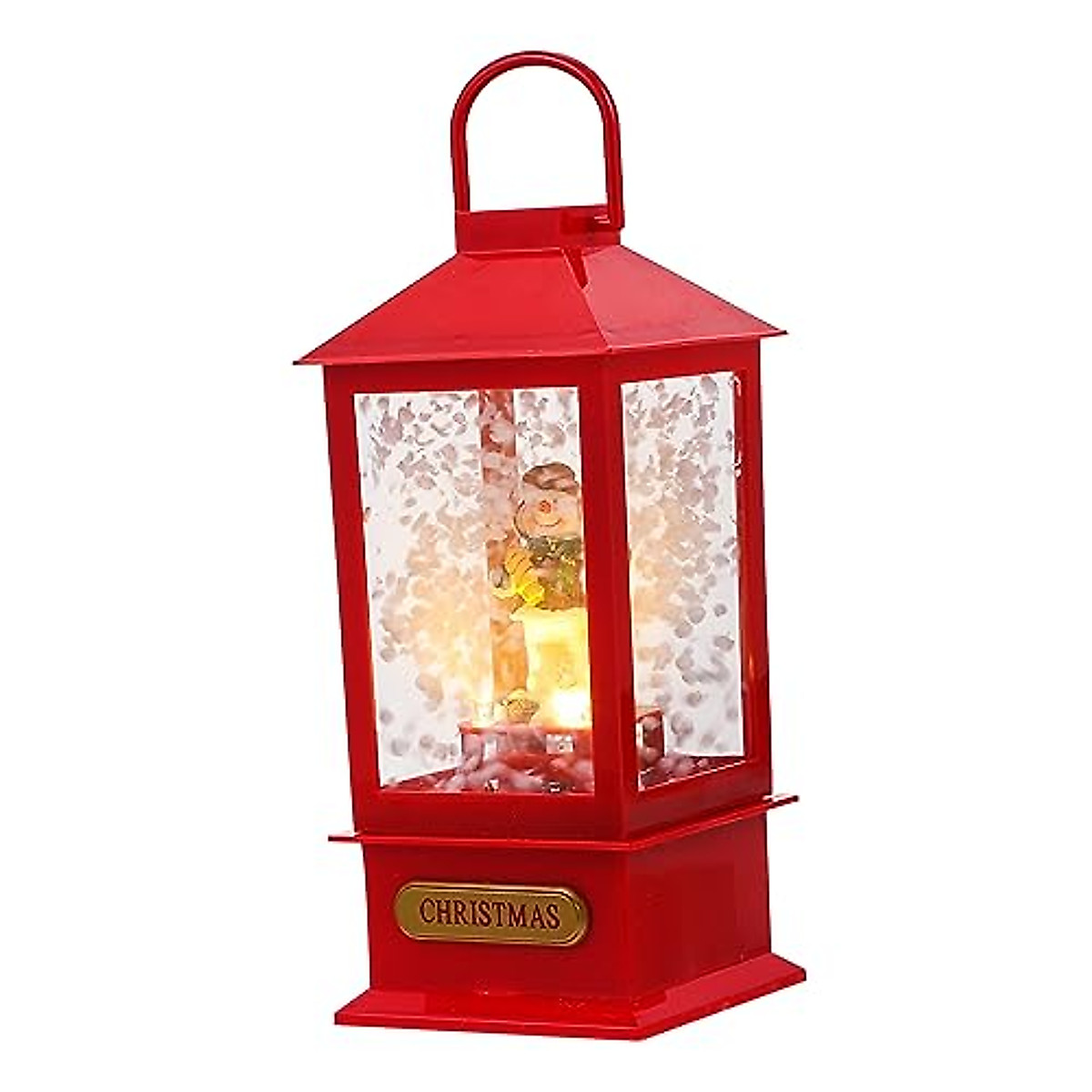 DOITOOL 1pc Christmas Light up Ornament Music Stuff Fireplace Decor Christmas Decor Christmas LED Music Light Snow Globe Lantern Christmas Musical Snow Globe Christmas Music Box Adornments