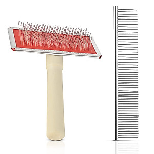 2 pack macrame fringe comb set stainless steel comb for making knitting cord rope macrame plant hangers wall hangings pets hair combing