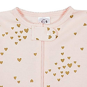 Gerber Baby Girls' 4-Pack Footed Pajamas, Love Llamas Pink, 18 Months