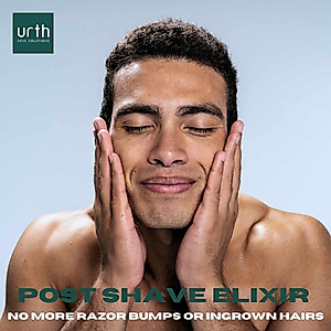 Urth Post Shave Elixir Razor Bump Treatment & Ingrown Hair Remedy for Men with Vitamins C and E for Soothes & Restores Skin.