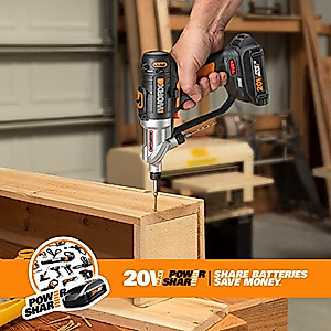 Worx WX176L 20V Power Share Switchdriver 1.5Ah 2-in-1 Cordless Drill & Driver