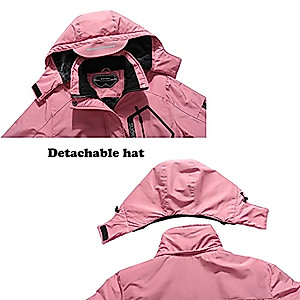 SUOKENI Women's Waterproof Ski Jacket Warm Winter Snow Coat Hooded Raincoat