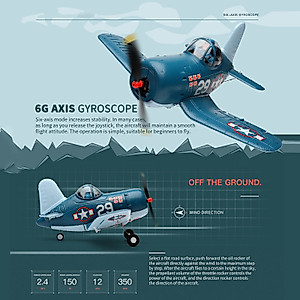 GoolRC RC Plane, WLtoys A500 RC Airplane, 4 Channel Remote Control Airplane, 2.4GHz RC Aircraft Fighter with 6-Axis Gyro, 3D/6G Mode, Easy & Ready to Fly Flight Toys for Adults and Beginners