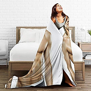 LFJKNU Charlie Hunnam Ultra-Soft Brot-Hers Micro Fleece Flannel Blanket Printed Soft Home Decor Warm Anti-Pilling Throw Blanket for Couch Bed Sofa 80" x60
