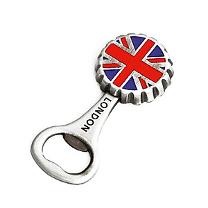 ARFUKA Bottle Opener Magnetic Beer Bottle Opener Retro British Flag Pattern Soda Beverage Beer Bottle Opener Fridge Magnet Women Men Gift for Wedding Christmas and Birthday
