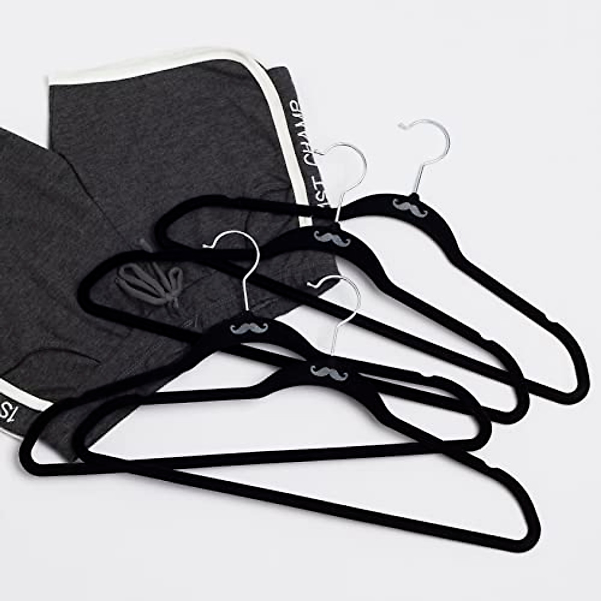 Mr. Pen- Velvet Hangers, 40 Pack, Black Hangers, Clothes Hangers, Felt Hangers, Black Velvet Hanger, Hangers Non Slip, Non Slip Hangers, Black Velvet Hangers, Black Hangers Velvet, Slim Hangers