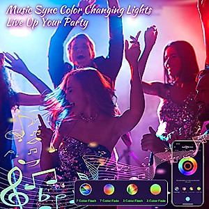 4 Pack LED Flood Light Outdoor with Stake, RGBCW DIY Color Changing Landscape Lighting 150W Equivalent, Bluetooth Smart Floodlight with App Control, Timing-20 Modes for Garden Yard, IP66 Waterproof