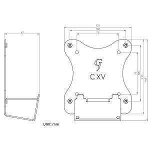 Gladiator Joe Samsung Monitor Mount VESA Bracket Adapter for Samsung Curved Monitors, Compatible with Samsung Models U32R590, U32R590C, U32R592, U32R591