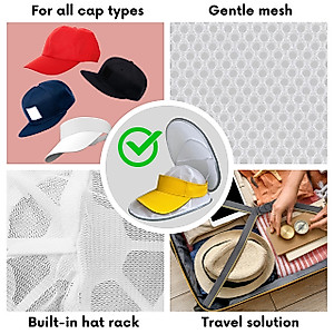 one305 Premium Hat Washer Cage for Washing Machine - Hat Cleaner for Baseball Caps - Hat Laundry Cage for Washer
