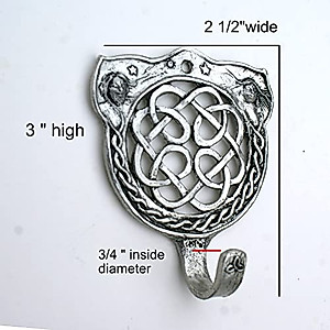 Celtic Wall Mounted Hook Hang Towels,Purses,leashes,Clothes,Tools,and More