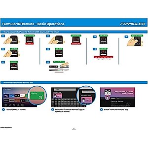 Latest and Upgraded Formuler IR Remote Control formuler z7+ 5g, z8, z8 pro, z10, z10 pro, z10 se, z10 pro max, z Plus neo, z Alpha, cc Model only by E4U