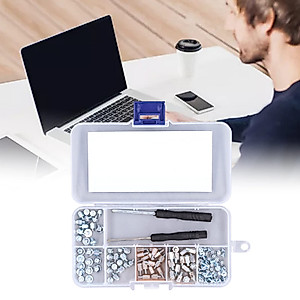 Computer Screws Computer Screw Standoffs Set, Laptop Repair Screws M.2 Solid State Drive Fixing Studs with Screwdrivers and Hex Head