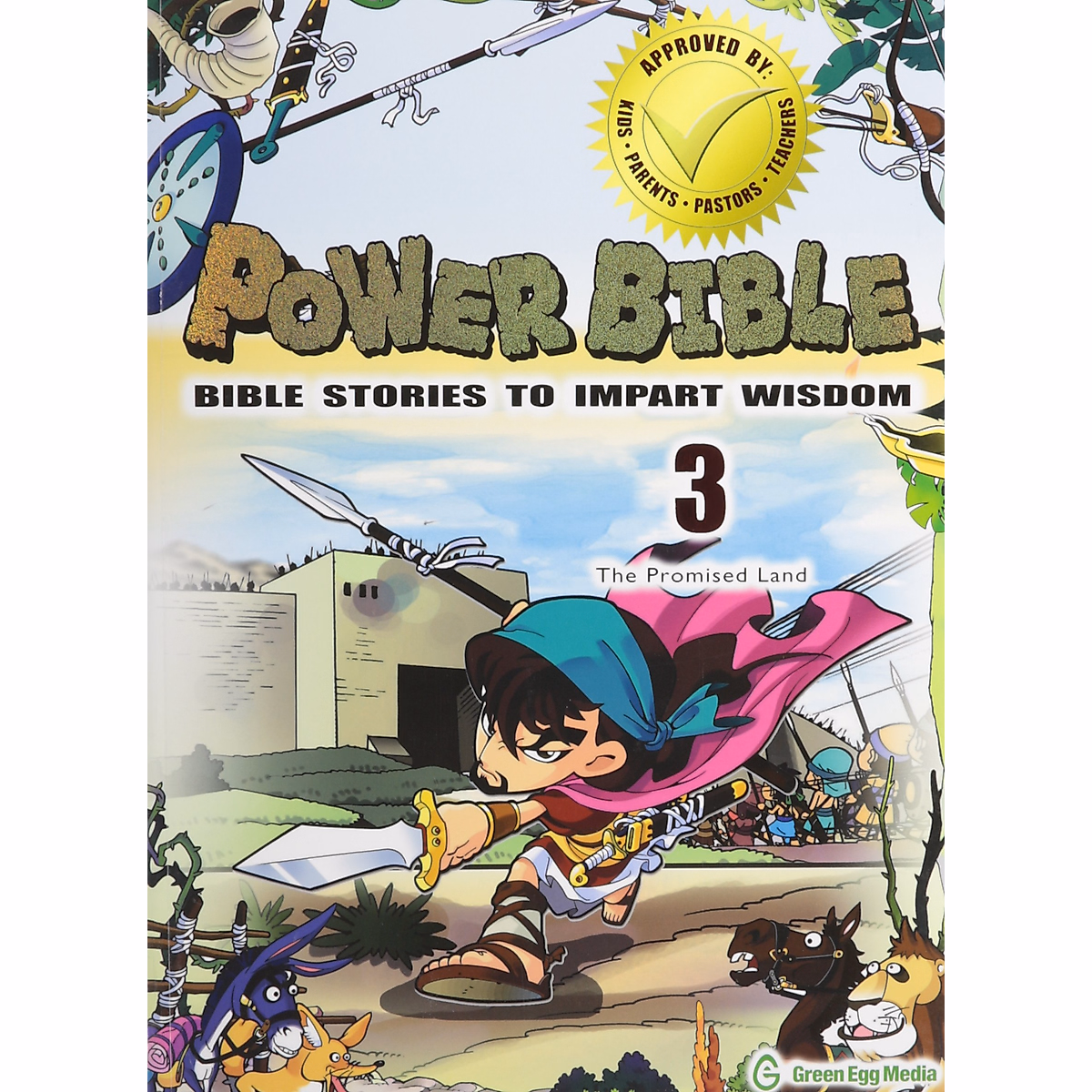 Power Bible #1-6 - Old Testament Set - Kids Comic Bible - Green Egg Media