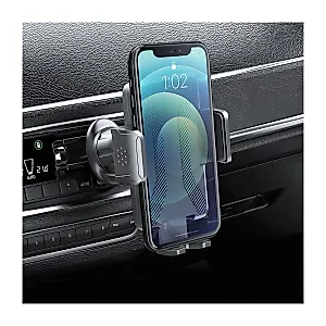 BELOMI Car Phone Mount, Car Air Vent Cellphone Holder, 360° Rotation Adjustable Mobile Phone Bracket, Hands Free Phone Cradle Compatible with iPhone 14 13 12 Pro Max Smartphones (Carbon Fiber)