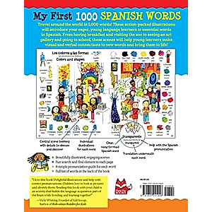 My First 1000 Spanish Words, New Edition: A Search-and-Find Book (Happy Fox Books) Seek-and-Find Adventure and Foreign Language Learning Guide - Spanish Word Association and Pronunciation for Kids 3-5