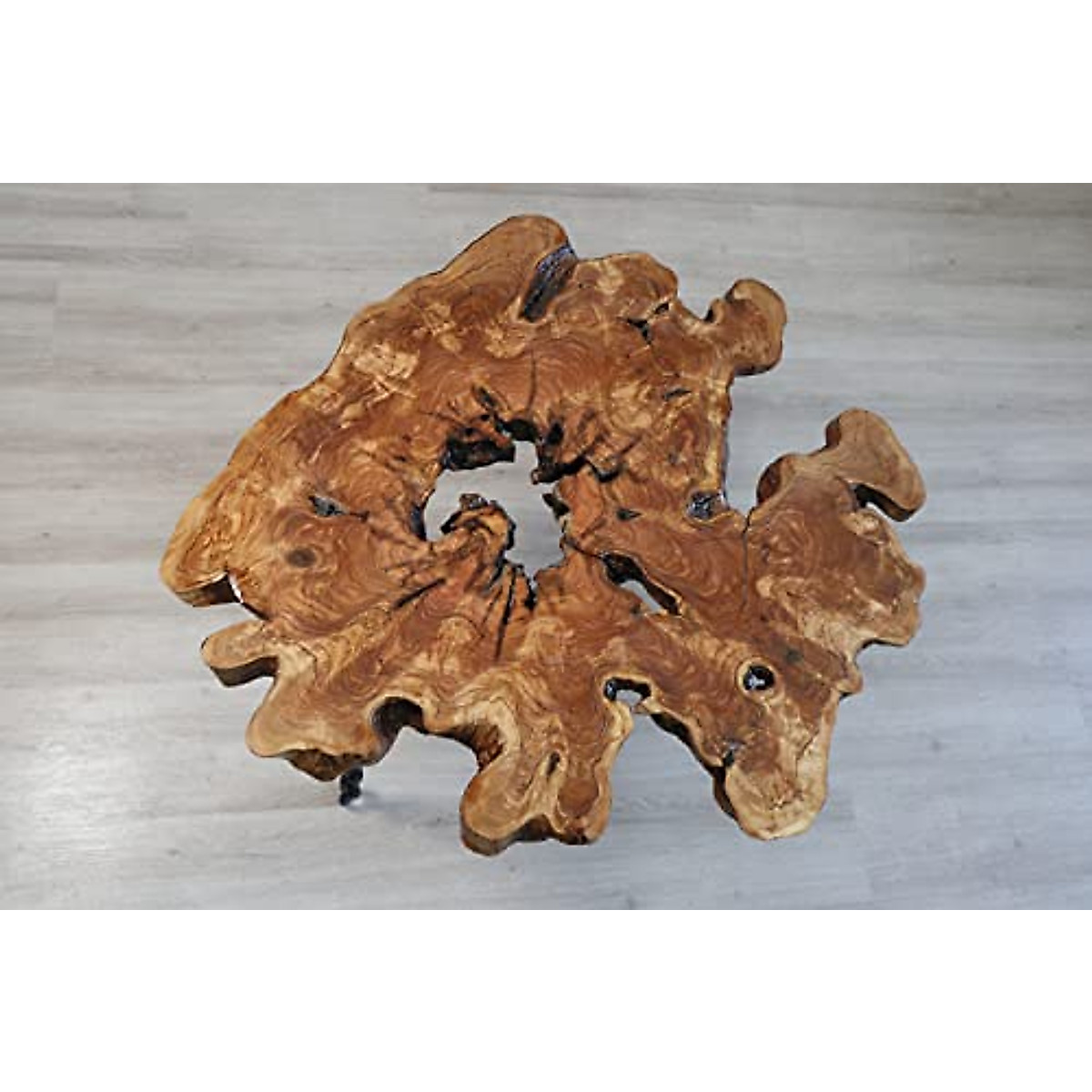 Live Edge Olive Tree Amazing Naturally Form Wood Slab, Big Coffee Table 86 X 75 cm (Handmade)