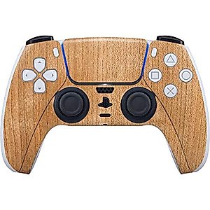 Skinit Decal Gaming Skin Compatible with PS5 Controller - Natural Wood Design