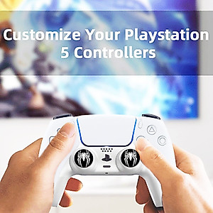 6Pcs Analog Thumb Grip Stick Cover, Wireless Controllers Game Remote Joystick Cap, Fantastic Non-Slip Silicone Handle Protection Cover for PS5/PS4/Xbox one/360/NS PRO