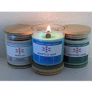 Mountain Cedar Scented Natural Handmade Soy Wax Candle for Home 10 oz