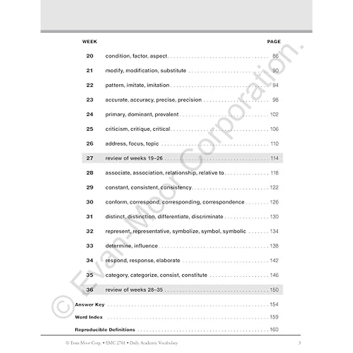 Daily Academic Vocabulary, Grade 5 Teacher Edition