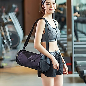Sports Gym Bag for Men and Women Workout Bags Mens Gym Bag Black Small
