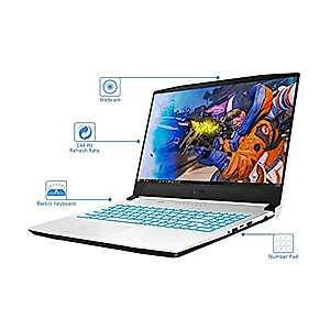 2022 MSI Sword Gaming 15.6" FHD 144Hz Laptop Computer, 11th Gen Intel Core i7-11800H, 16GB RAM, 1TB HDD+512GB PCIe SSD, Backlit Keyboard, GeForce RTX 3050 Ti, Win 10, White, w/ 32GB USB Business Card