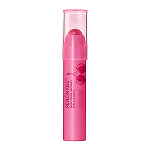 Revlon Kiss Tinted Lip Balm with SPF 20, Hydrating, Flavored, Infused with Natural Fruit Oils, 030 Sweet Cherry, 0.09 oz