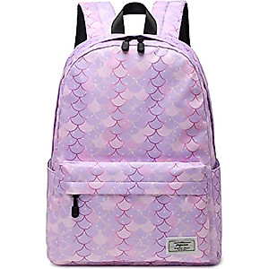 Mygreen Kids Backpack Preschool Kindergarten Bookbag Toddler School Bag for Boys and Girls Mermaid Purple