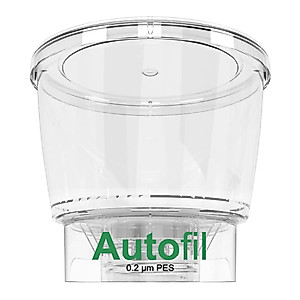 Autofil Sterile Disposable Vacuum Bottle Top Filters with 0.2um Sterilizing PES Membrane, 500mL, 24/CS