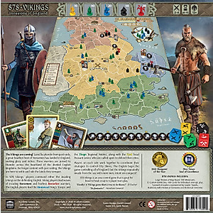 Academy Games | 878 Vikings Invasion of England 2nd Edition | Board Game | 2 to 4 Players