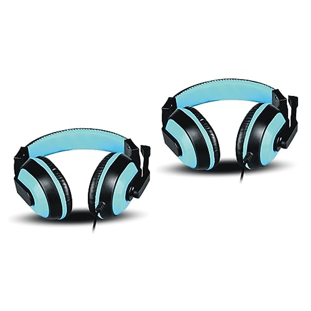 Mikikit 2pcs Over The Head Headphones Overhead Headphones Wired Headphones for Computer Noise Cancelling Headset Gamer Headphones Gaming Headset Adjustable Game Headphone Earphone