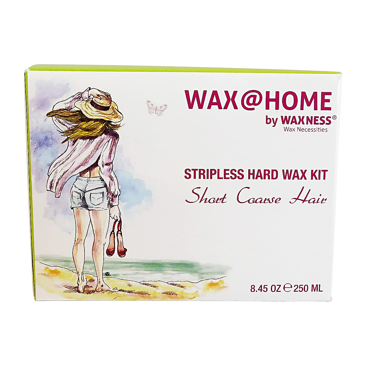 Wax at Home Microwavable White Tea Cream Stripless Wax Kit 8.45 Ounces by Wax Necessities Waxness