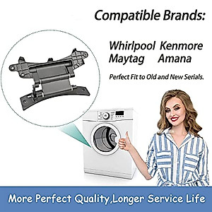 Upgrade 8183202 WP8183202 Washer Door Hinge(OEM), Compatible with Whirl-Pool Duet Washer Door Hinge, WFW9500TC01 WFW9200SQA WFW9200SQA12 WFW9450WW00 MHWE300VF00 MHWE300VW11 WFW9400SW02 WFW9400SW04