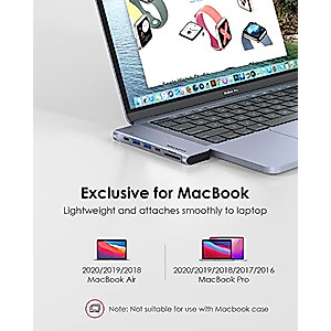 LENTION USB C Hub with 100W PD + 40Gbps USB C Port, 4K HDMI, 2 USB 3.0 and SD/Micro SD Card Reader Compatible 2022-2016 MacBook Pro 13/15/16, New Mac Air, Stable Driver Adapter (CB-CS64, Space Gray)