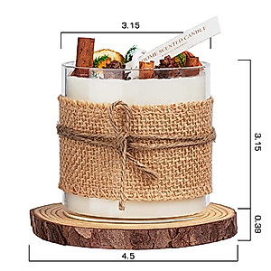 BEWEEN Scented Soy Candles for Home with Pine Cones, Lemon, Cinnamon Decoration - Long Burning Candle for Clearance, Housewarming – Makes Great Gift for Women & Men