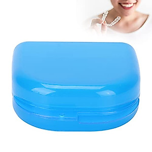 Denture Case, Compact Portable Dustproof Denture Storage Box 4pcs Plastic Mellow Firm Sturdy for Dental Clinic for Home Travel for Men Women