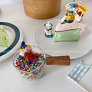 Clown Birthday Candles, Circus Carnival Themed Candles for Birthday Party Baby Shower Cake Cupcake Decorations - Set of 3