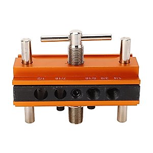 Center Doweling Drill Guide Jig Self Centering Dowel Jig Kit Aluminum Alloy Center Doweling Drill Guide for Woodworking 2 5in to Jig Accessories