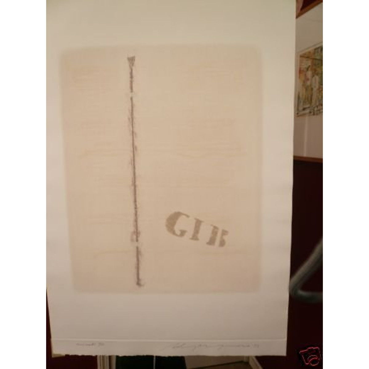 ADJA YUNKERS "PINK ONE NO.2 " SIGNED & # ETCH