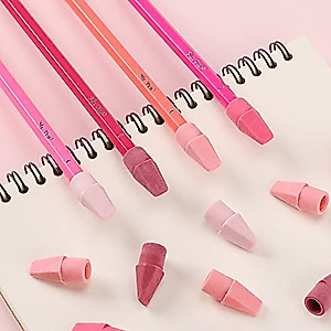 Mr. Pen- Pencil Erasers Toppers, 120 Pack, Pink Shades, Erasers for Pencils, Pencil Top Erasers, Pencil Eraser, Eraser Pencil, Pencil Cap Erasers, Eraser Caps, Eraser Tops, Pencil Topper Erasers