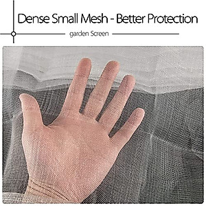 20 ft x 10ft Garden Netting, Fine Garden Screen Mesh, Garden Barrier Netting to Keep Small Animals Out, Plant Covers for Patio Raised Bed Garden Hoops Vegetables Fruits Flowers Protection
