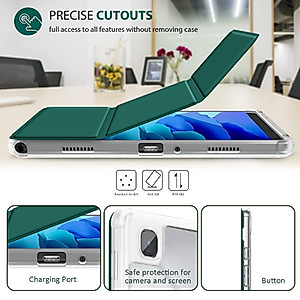 Galaxy Tab A7 Case 10.4 Inch (SM-T500 T503 T505 T507), Protective Stand Case Clear Hard Shell Cover for 10.4 Inch Samsung Tab A7 Tablet 2020 - Green