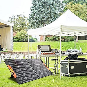 100W Portable Solar Panel Charger for RV & Camping Essentials Solar Power Kit for Home w/ DC & USB Outputs