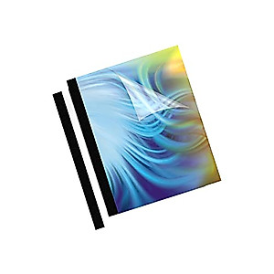 Fellowes 5225301 Thermal Covers, 1/16-Inch, 2-15 Sht Cap, 10/Pk, Clear/Black