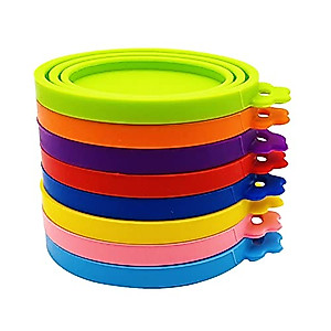 XYSMZM 8 Pcs Pet Can Covers, Food Can Lids for All Standard Size Dog Cat Cans.