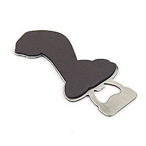 Shelby Cobra Snake Magnetic Bottle Opener | Meaures 2.1 inches by 5.3 inches | Molded Metal | Antique Tin Plating